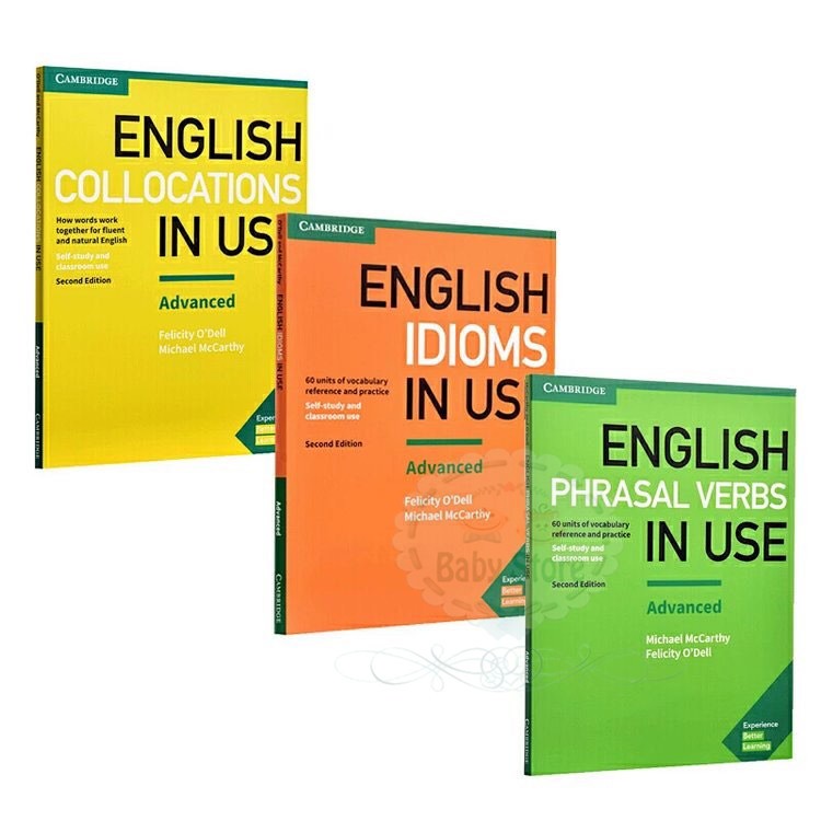 English IDIOMS IN USE ADVANCED COLLOCATIONS, PHRASAL VERBS (03 BOOKS ...