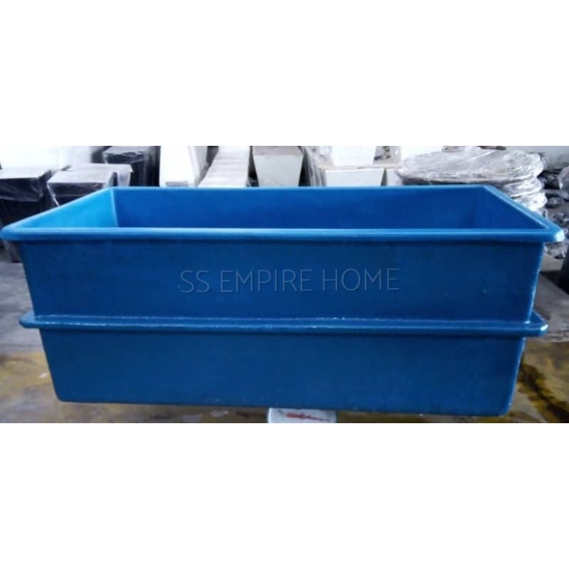 NEX 5 x2.5x2 Blue Fiberglass Fish Tank Water Pond Aquarium Heavy Duty ...