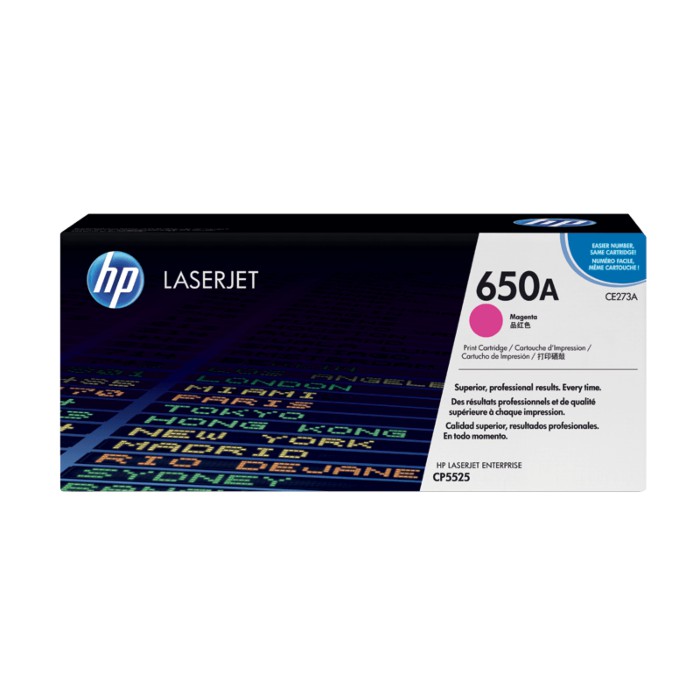 HP CE273A / 650A Magenta Original LaserJet Toner Cartridge | Shopee ...