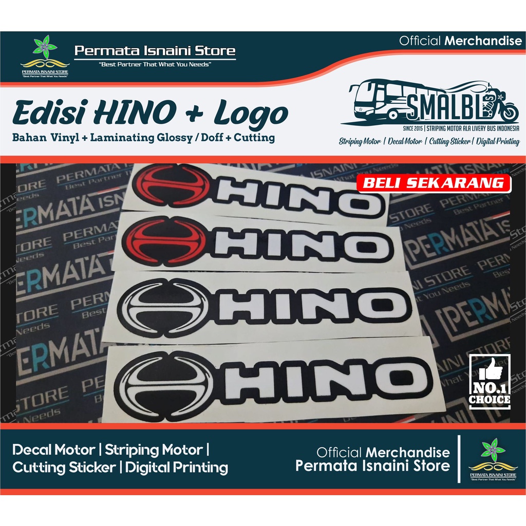 Hino Vinyl Sticker + Bismania style Logo by PIS | Shopee Malaysia