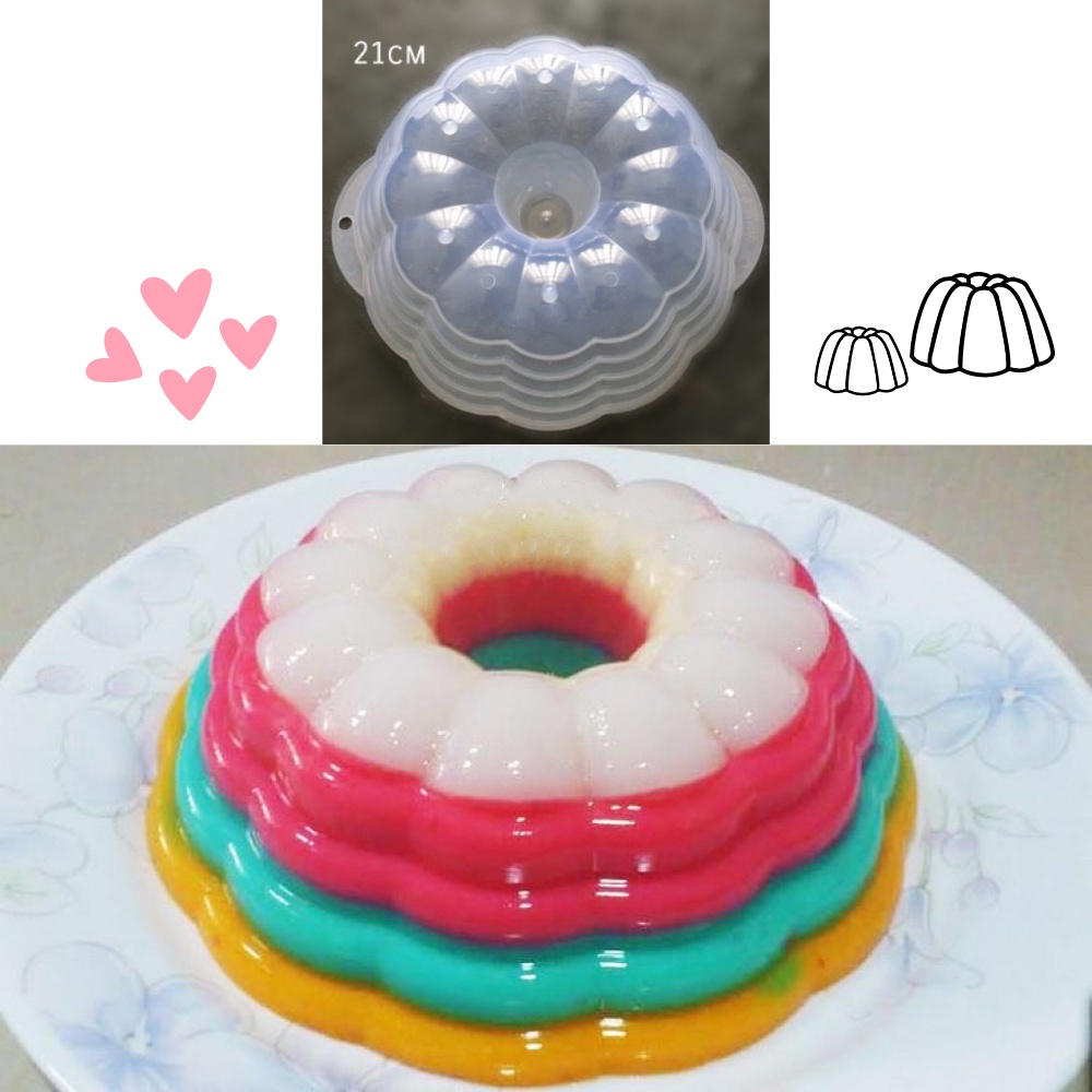 Round Shape Jelly Mold/ Jeli Kek/Acuan/Wave Doll Dress Mold ...