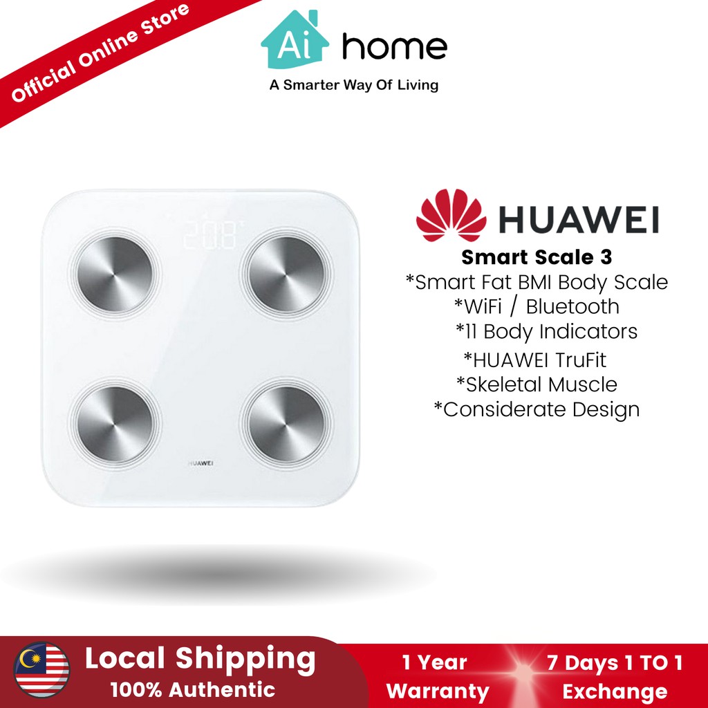 HUAWEI Scale 3 Smart Fat BMI Body Scale - Bluetooth | WIFI | Body Fat ...