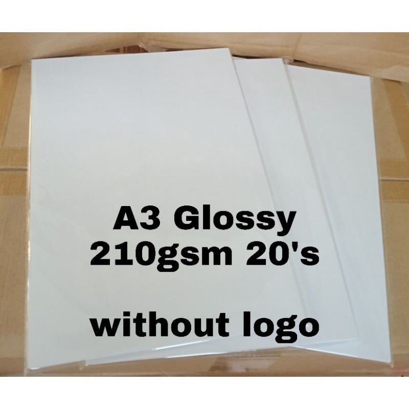 A3 Glossy Photo Paper 210gsm 20's (behind without logo) | Shopee Malaysia