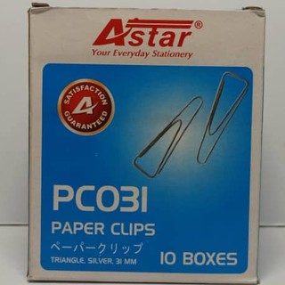 ASTAR Triangle Sliver Metal Paper Clips / Klip Kertas 25mm/31mm PC025 ...