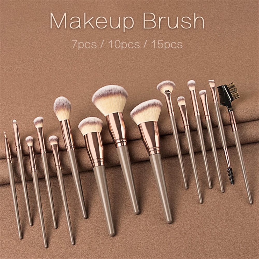 7/10/15Pcs Professional Makeup Brushes Sets Cosmetic Brush Kits for ...