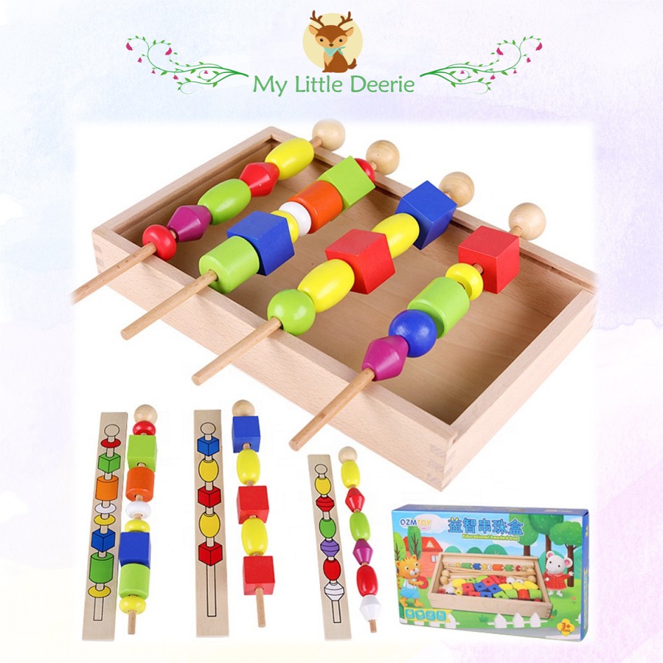 Sequencing Stick Fine Motor Montessori Colour and Shape Matching ...