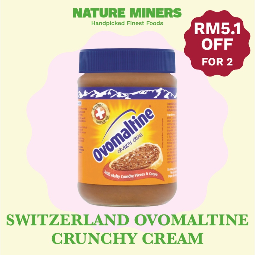 Ovolmatine Crunchy Cream Ovaltine/Ovoltine Spread 380g (Glass Jar ...