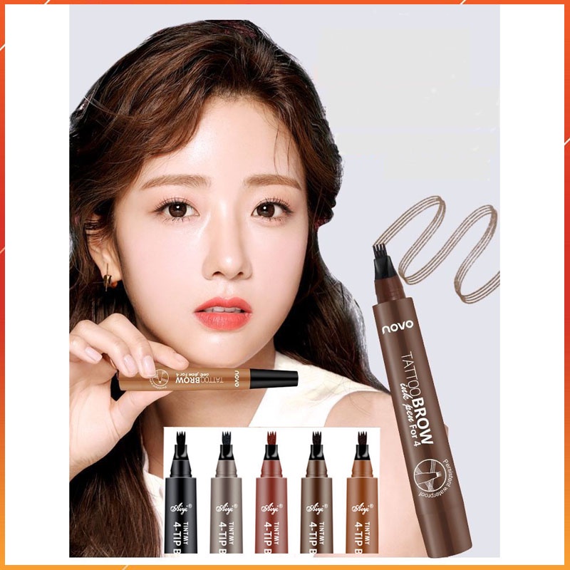 Fading Eyebrow Pencil, Pen Tip Divided Into Four Branches To Help ...