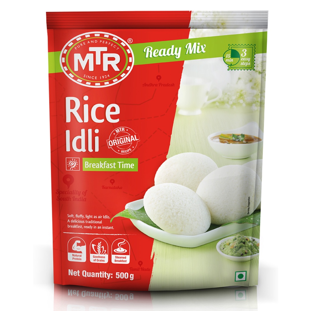 MTR Rice Idli Instant Breakfast Ready Mix 500g (Tepung Idli Segera ...