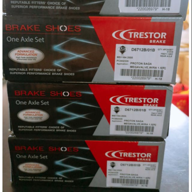 PROTON SAGA 12V/WIRA RR BRAKE SHOE TRESTOR D6712 | Shopee Malaysia
