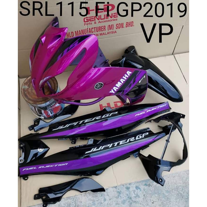 COVERSET dan sticker LAGENDA 115 FI / carburator JUPITER GP 2019 PURPLE ...