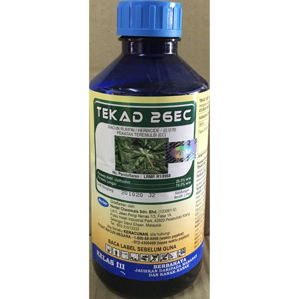 *ORIGINAL * Tekad 26EC 1L / racun runput / rumput sambau / clethodim ...
