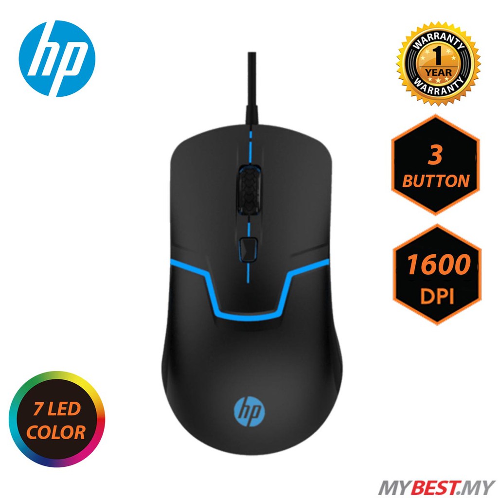 HP M100 High Performance Gaming Mouse With 7 Colours Rain | Shopee Malaysia