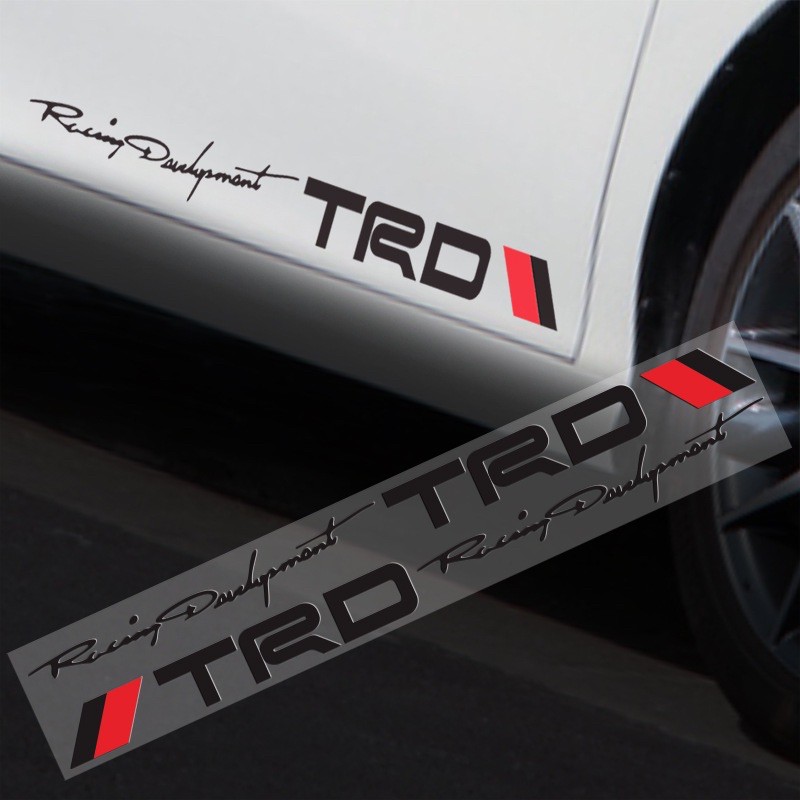 [Ready Stock] 2pcs TRD Racing Development Sticker Decals | Shopee Malaysia