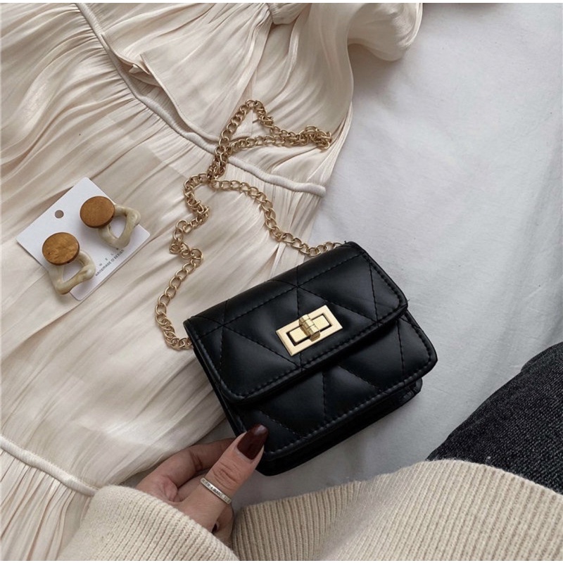 Black mini Bag (100% new) | Shopee Malaysia
