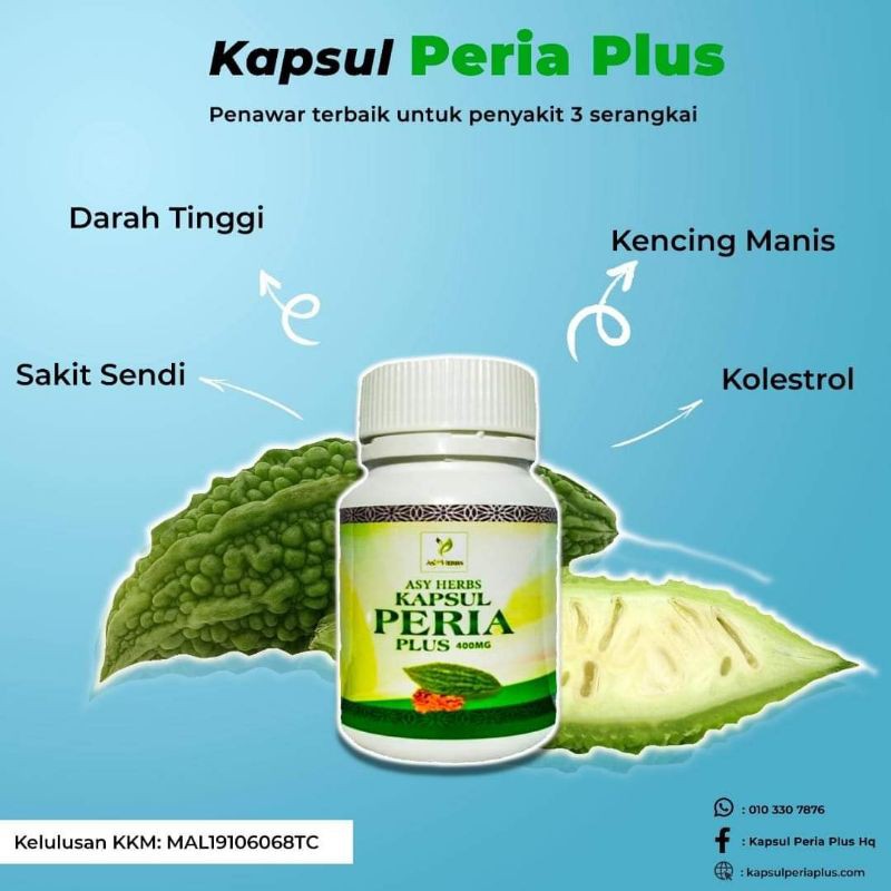 🇲🇾 Kapsul Peria Plus 🇲🇾 Herba Terbaik Untuk Kesihatan (Original HQ Ada ...