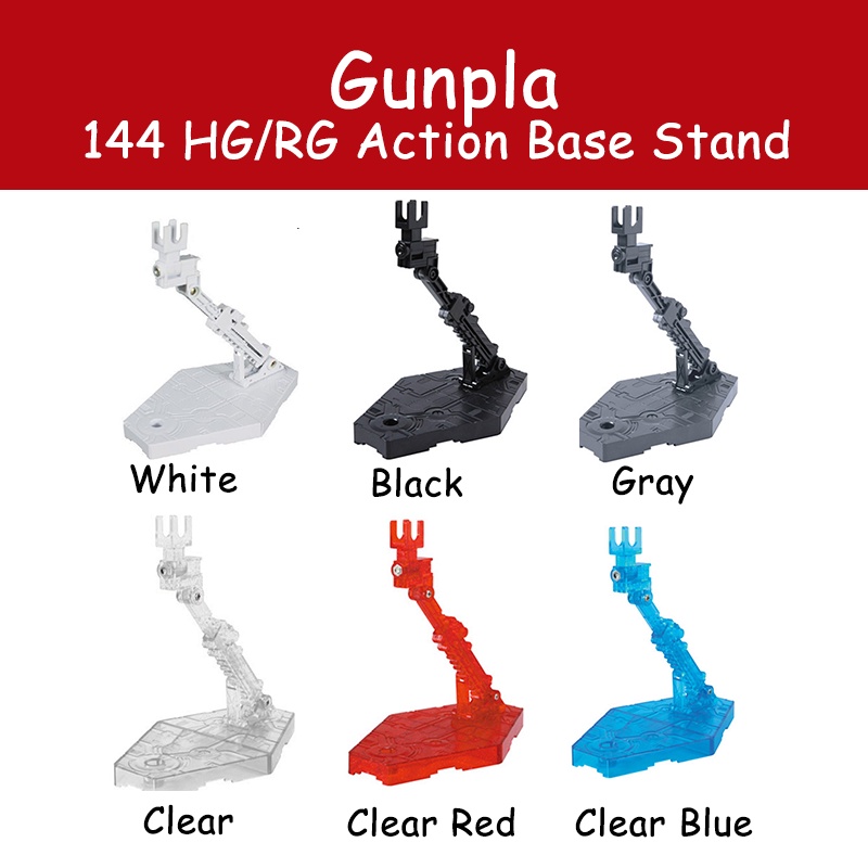 Gunpla 1/144 RG HG Gundam satnd multi-purpose Stand Gundam Action Base ...