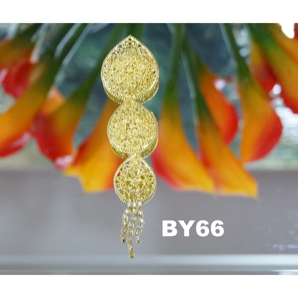 BEAUTIFUL MINI DOKOH 3 ADIK BERADIK OVAL DESIGN GOLD PIN BROOCH (READY ...