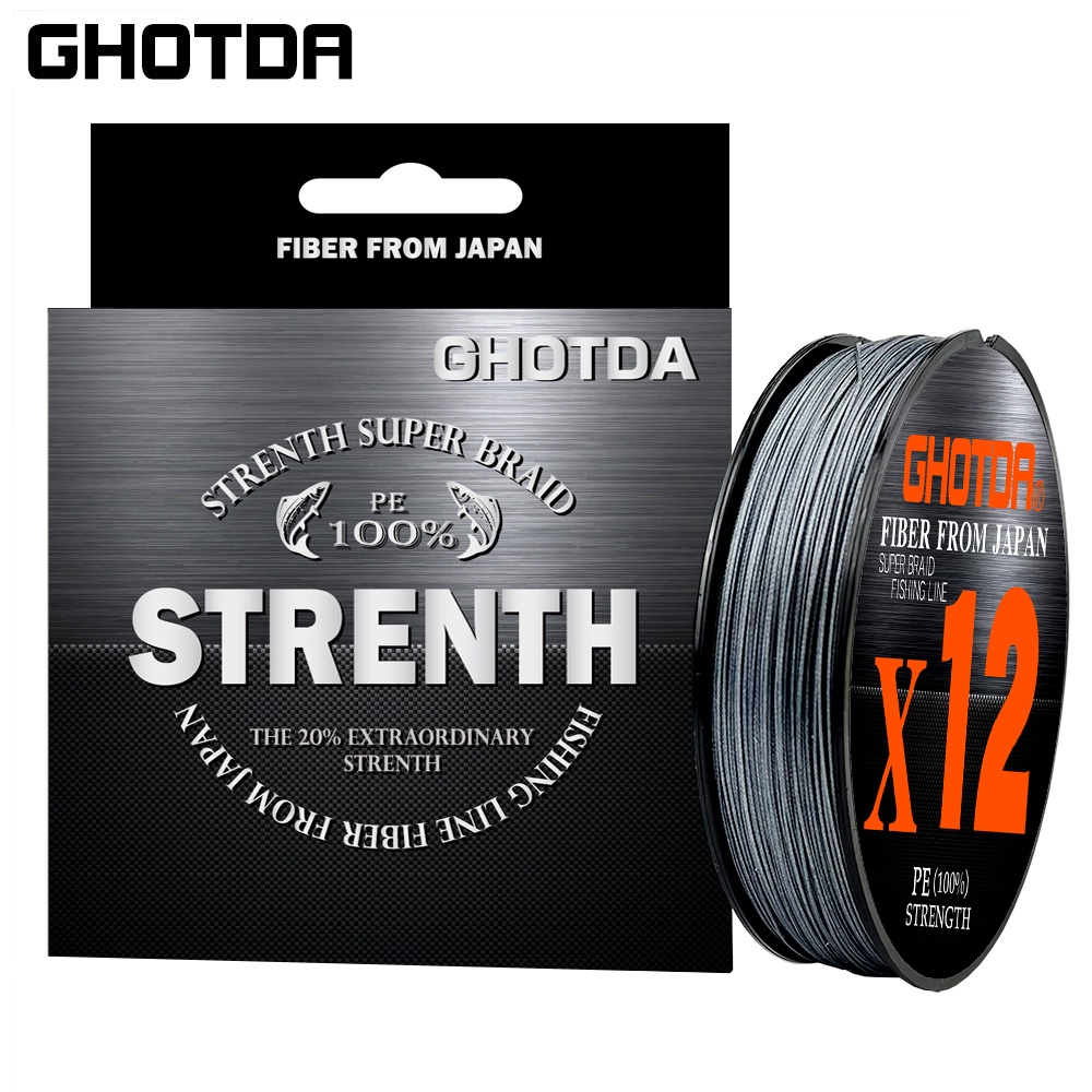 Tali Pancing GHOTDA X12 Tali Pancing Benang PE LINE Braided Fishing ...