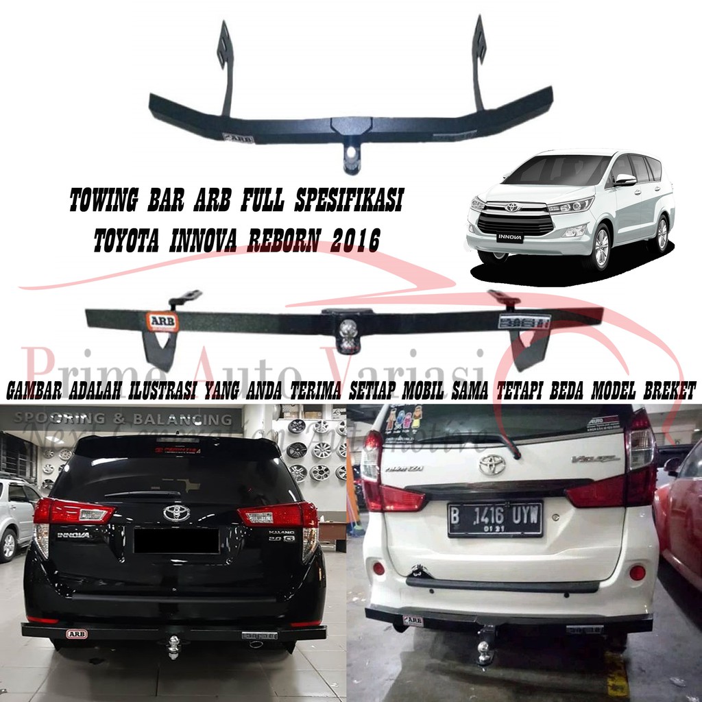 Towing BAR ARB IRON REAR BUMPER TOWING BAR - INNOVA REBORN 2016 ...