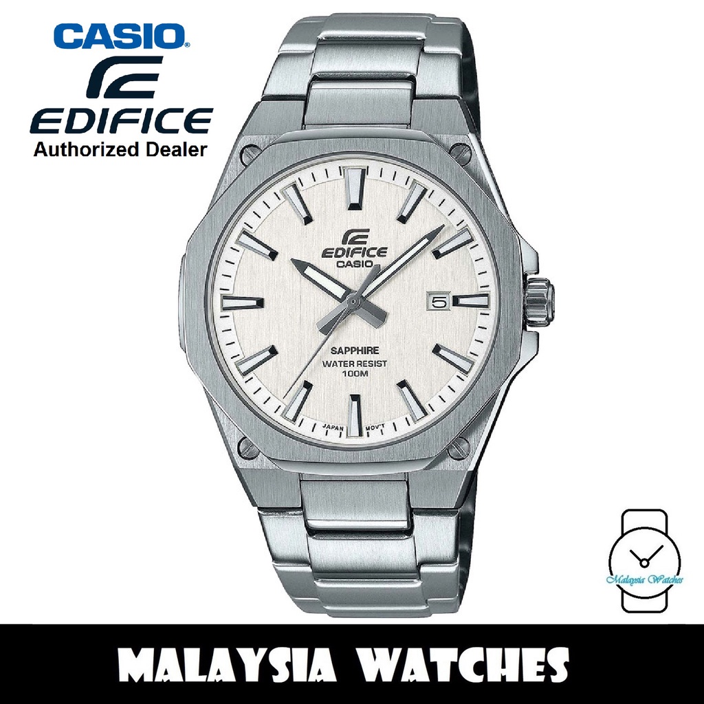 (OFFICIAL WARRANTY) Casio Edifice EFR-S108D-7A Quartz White Dial ...