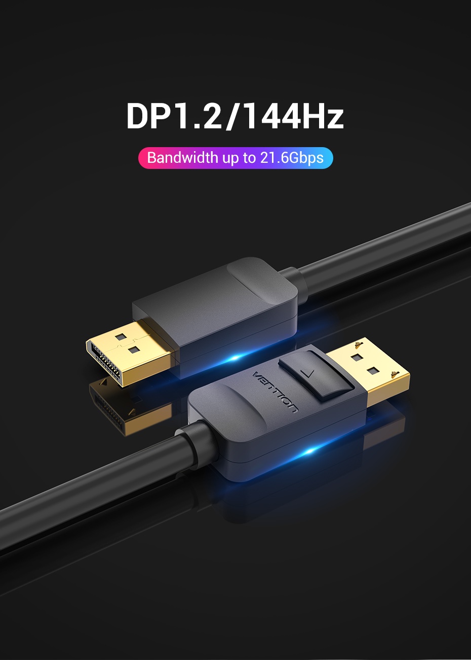 Vention Displayport Cable 4K 60Hz DP to Display Port 1.2 Cable for ...