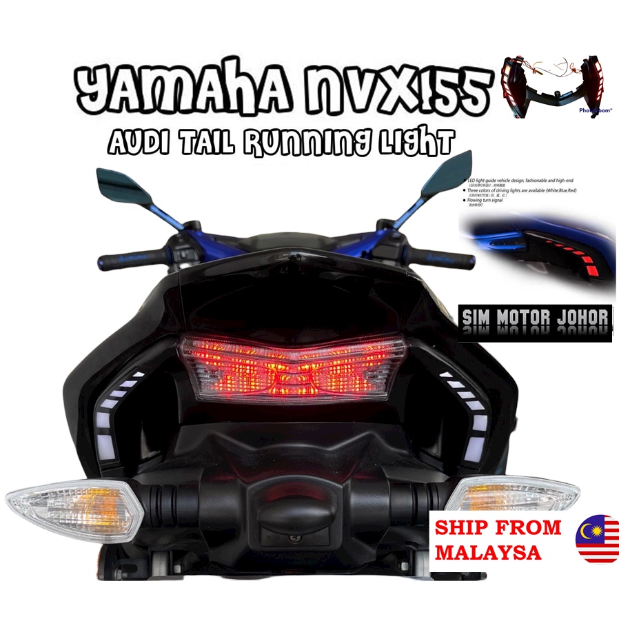 YAMAHA NVX155 NVX-155 EXTRA SIGNAL LED LAMP SET BELAKANG LAMPU FLOWING ...