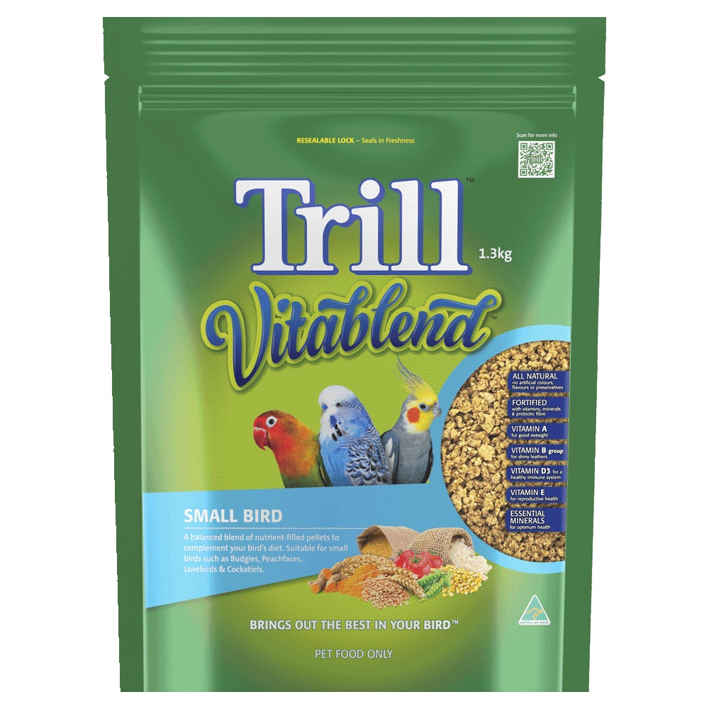 【Repacked】TRILL Vitablend Pellets for Small Birds Trill小型鸟鹦鹉滋养丸分装 ...