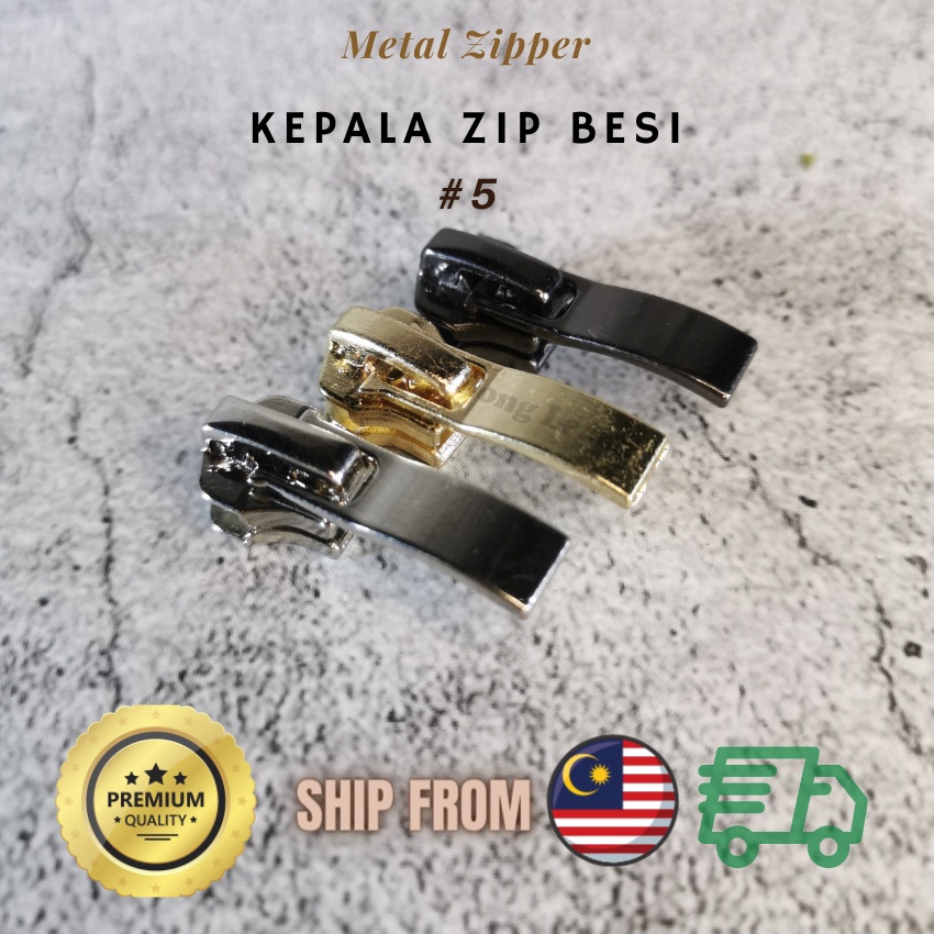 Kepala Zip Besi Gigi Besi #5/ Metal Zipper Head #5 | Shopee Malaysia