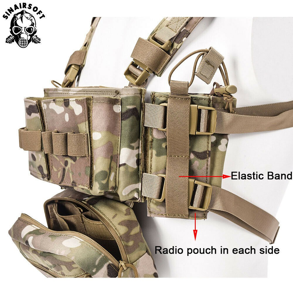 MOLLE Chest Rig Mochila Military Vest Flatpack Tactical