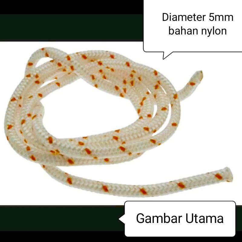 MESIN 5mm nylon rope - price per meter 100cm nylon mine rope diameter ...