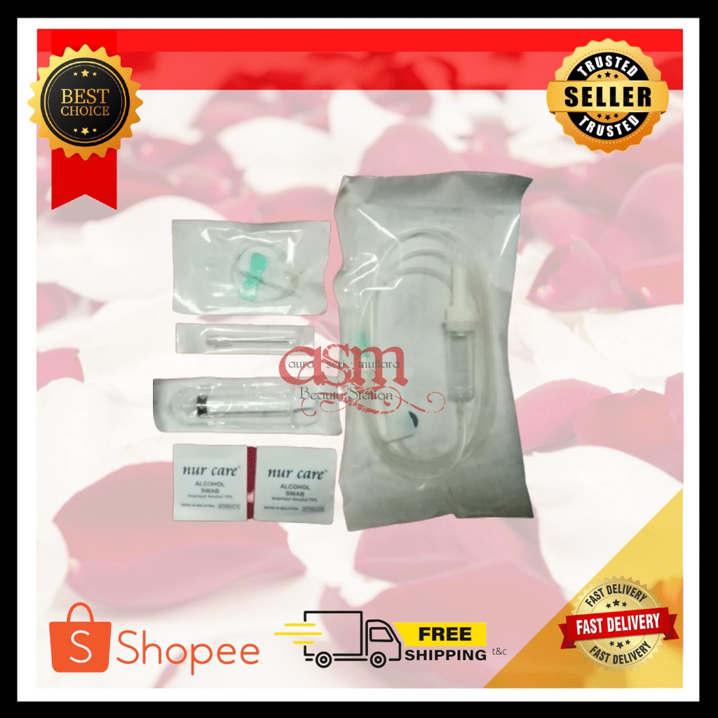 DRIP SET - GREEN BUTTERFLY NEEDLE 21G | Shopee Malaysia