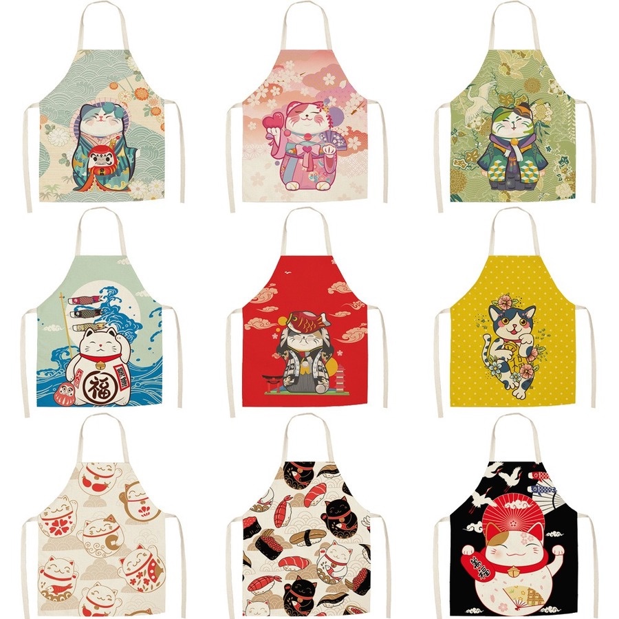 Lucky Cat apron chef apron baking accessories aprons for women apron ...