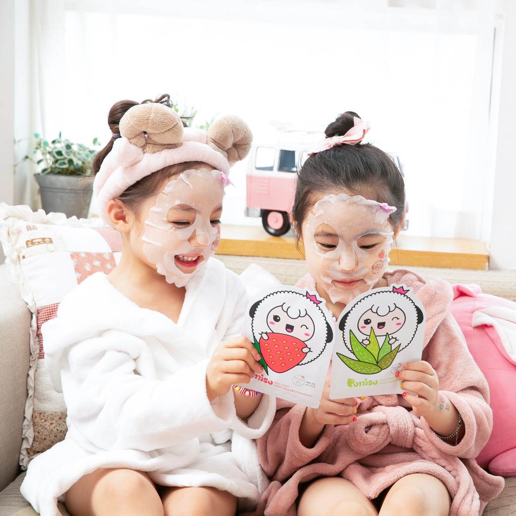 Puttisu Kid-friendly & Natural Real Fruit Sheet Mask for kids (1 PCS ...