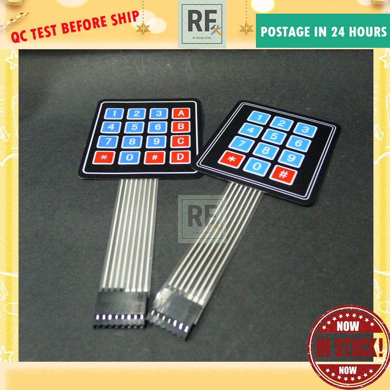 4x4 Keypad Membrane / matrix Button switch for arduino keyboard ...