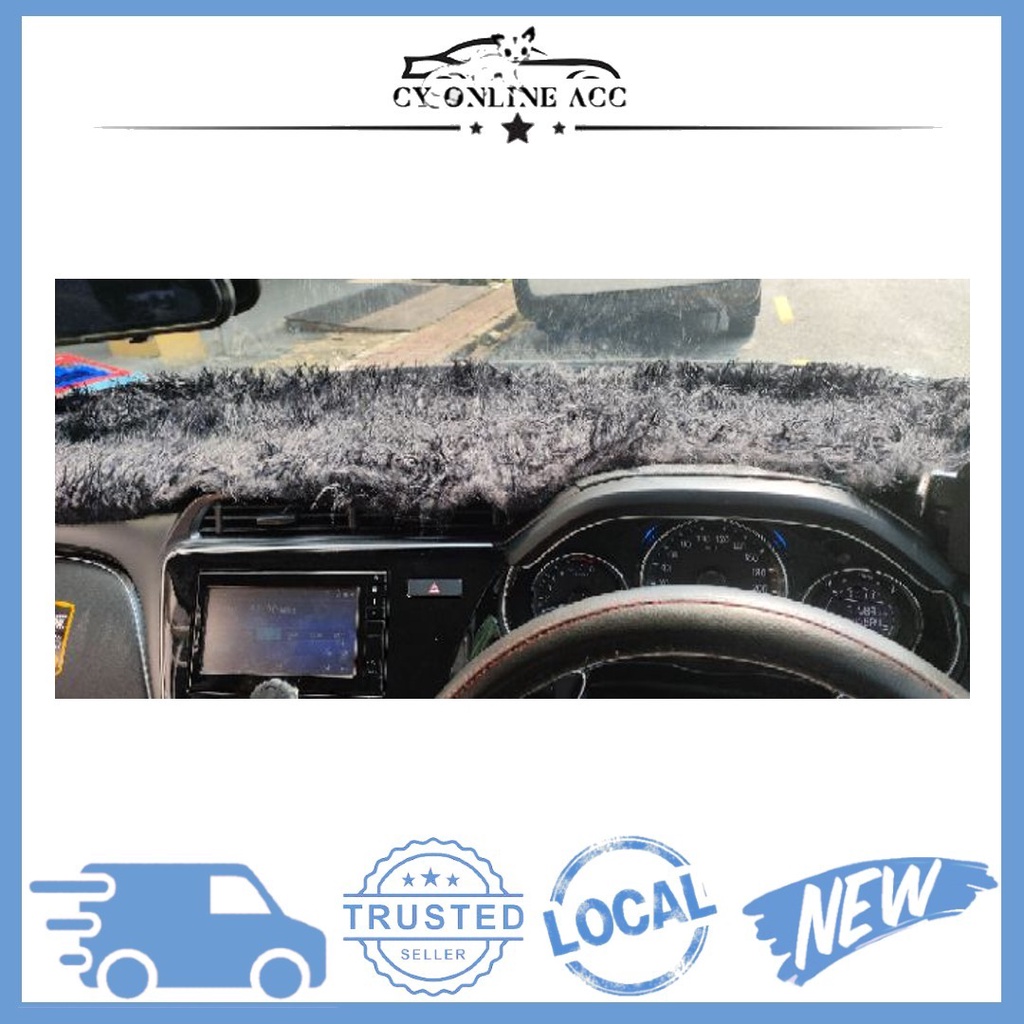 FULL Black - Universal Fur Dashboard Cover Pure Black | Shopee Malaysia