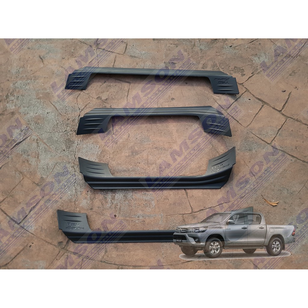 Toyota Hilux 2015 - 2022 Side Step Sill Scuff Plates | Shopee Malaysia