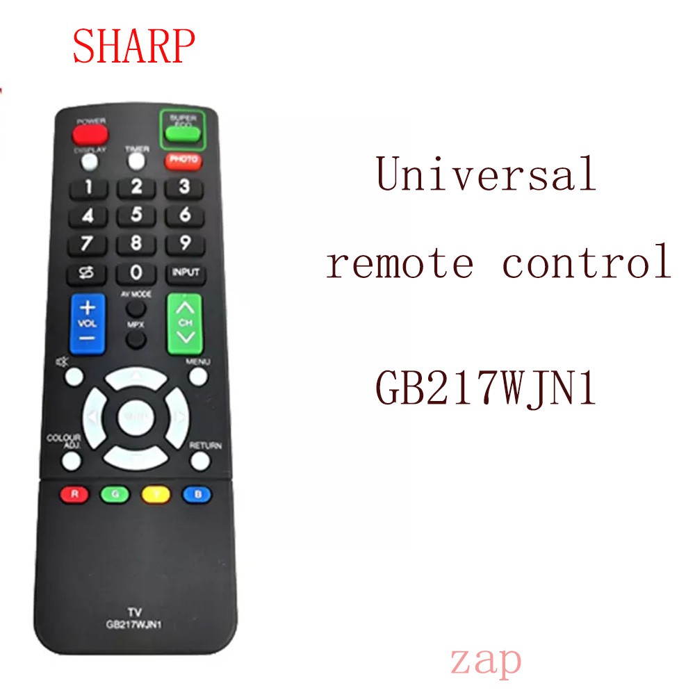 SHARP TV/LED/LCD Remote Control Original (GB217WJN1) Universal remote ...