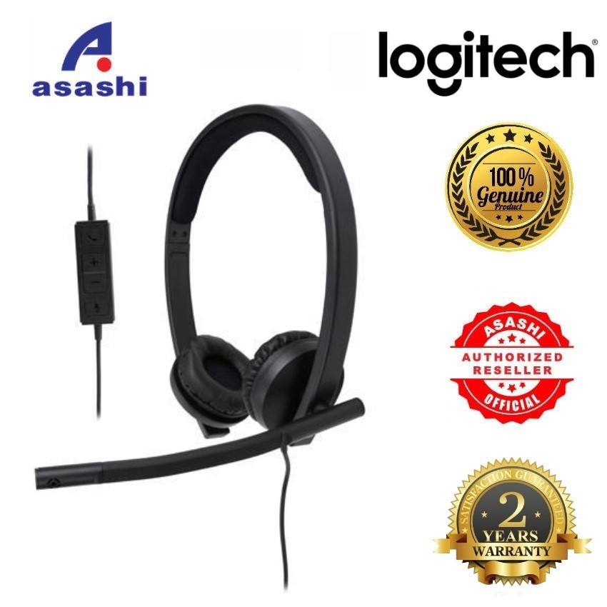 LoLogitech H570e USB Corded Professional HD Stereo Wired Headset Noise ...