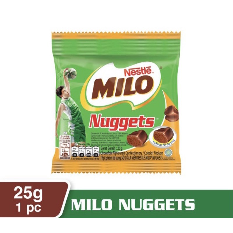 Nestle MILO Nuggets 15g 25g 75g - Snack Chocolate MILO Bites 1 pack ...