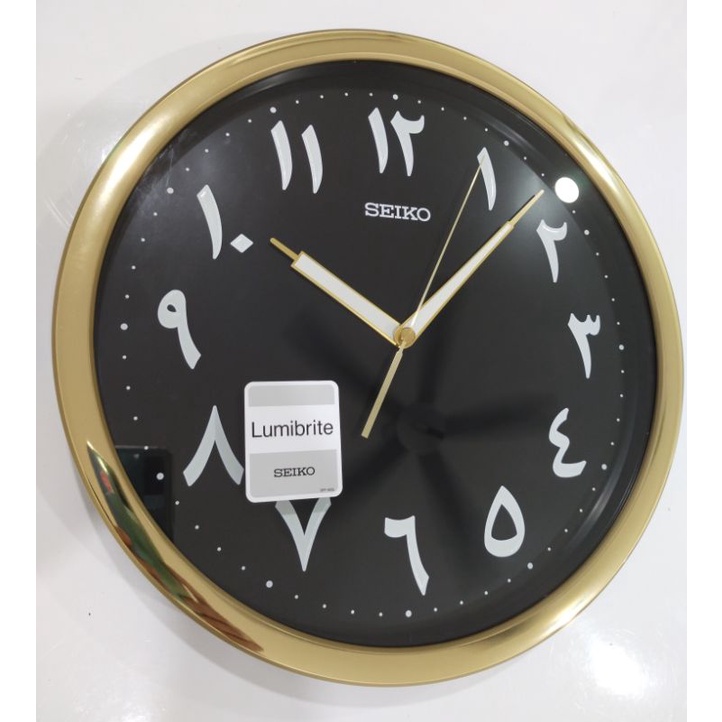 100% ORIGINAL SEIKO Lumbrite Quartz Wall Clock QXA795(jam dinding jawi ...