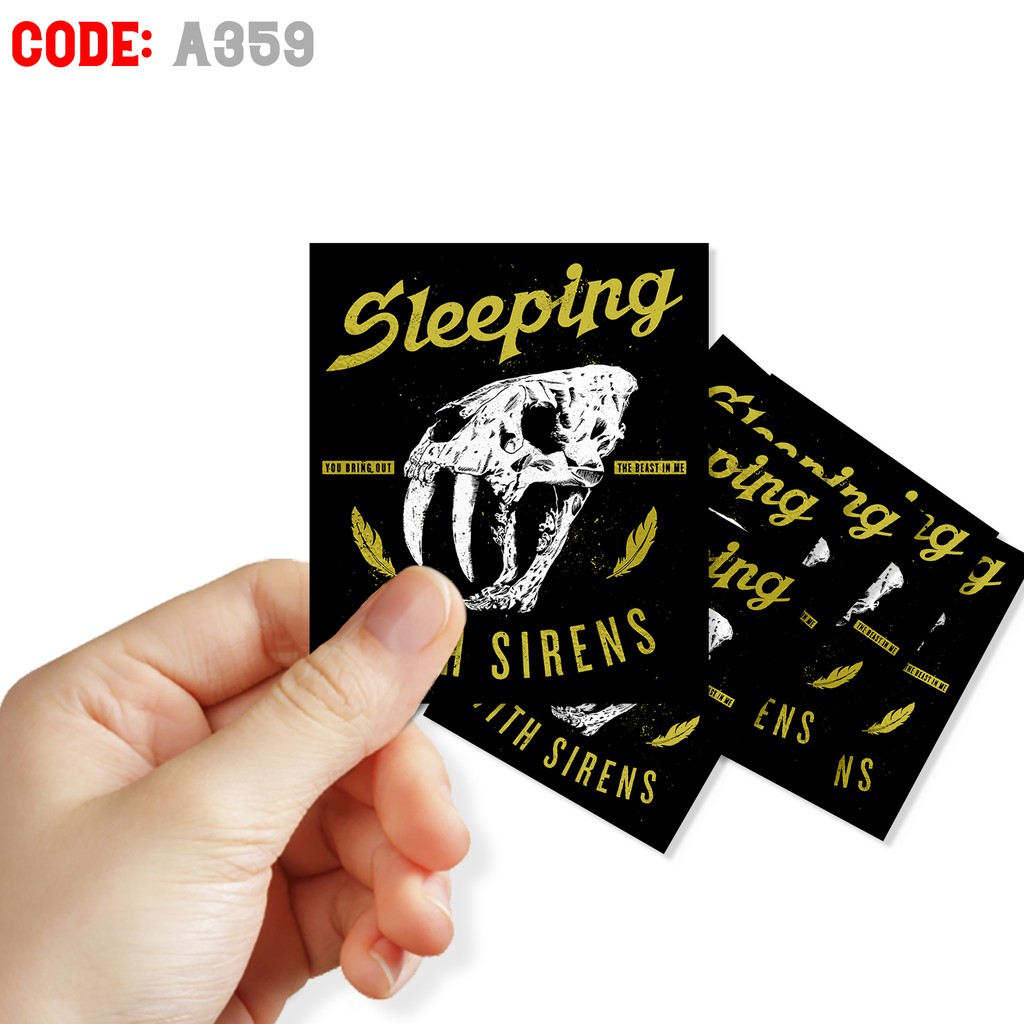 Sticker Band (18) Scorpions, Simple Plan, Skinhead, Slayer, Sleeping ...