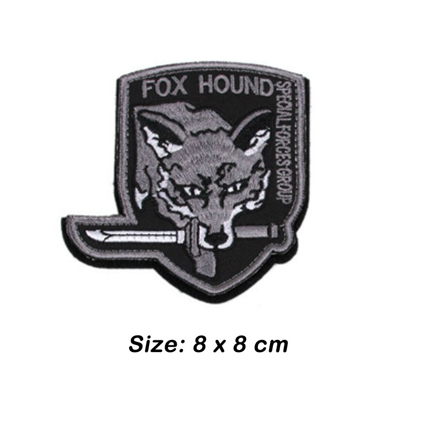 Metal Gear Solid Foxhound Emblem Patch Fox Hound Uniform Patch Militaria Fox Hound Special For ...