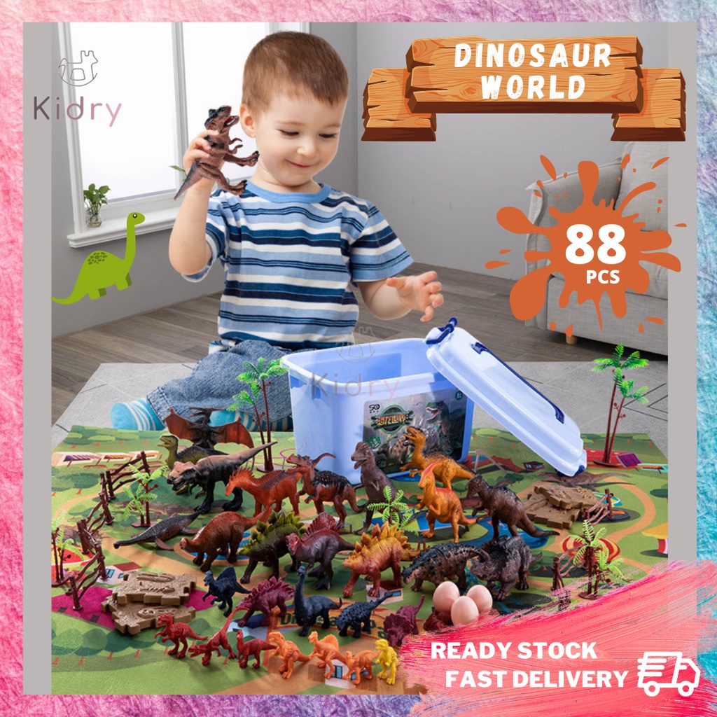 Dinosaur Toy Play Set Realistic Wild Life Animal Jurassic Park Toys ...