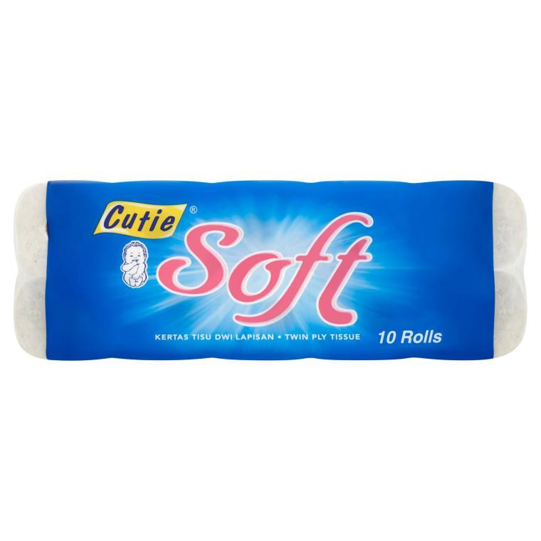 Cutie soft toilet tissue 2ply (200 sheets 10 rolls) | Shopee Malaysia