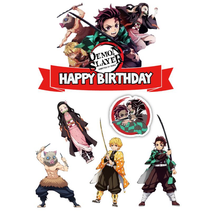 Demon Slayer Topper Cake | Shopee Malaysia