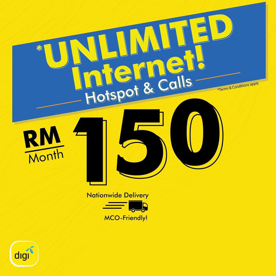 Digi Infinite 150 Unlimited Data (BLACKLIST ON) | Shopee Malaysia