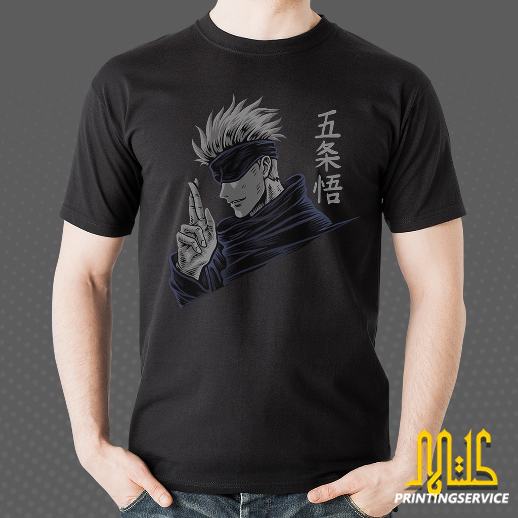 JUJUTSU KAISEN GOJO SATORU TSHIRT BAJU / UNISEX TEE 100% COTTON ...