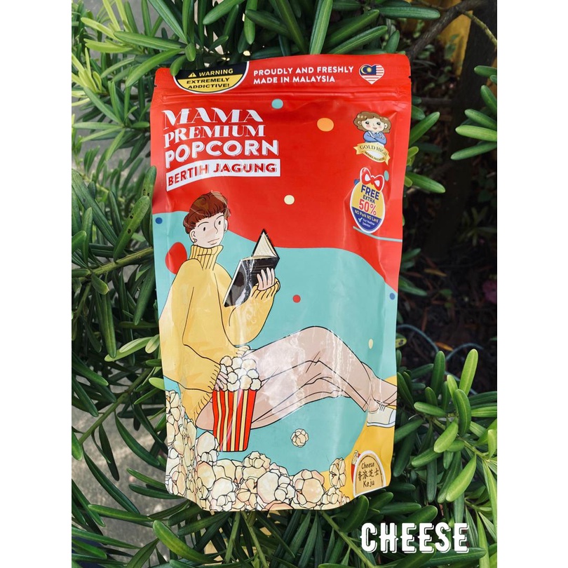 🔥MAMA Premium Popcorn🔥 [ CHEESE ] STOCK SEGAR【EXTRA 50g】Snacks | Shopee ...