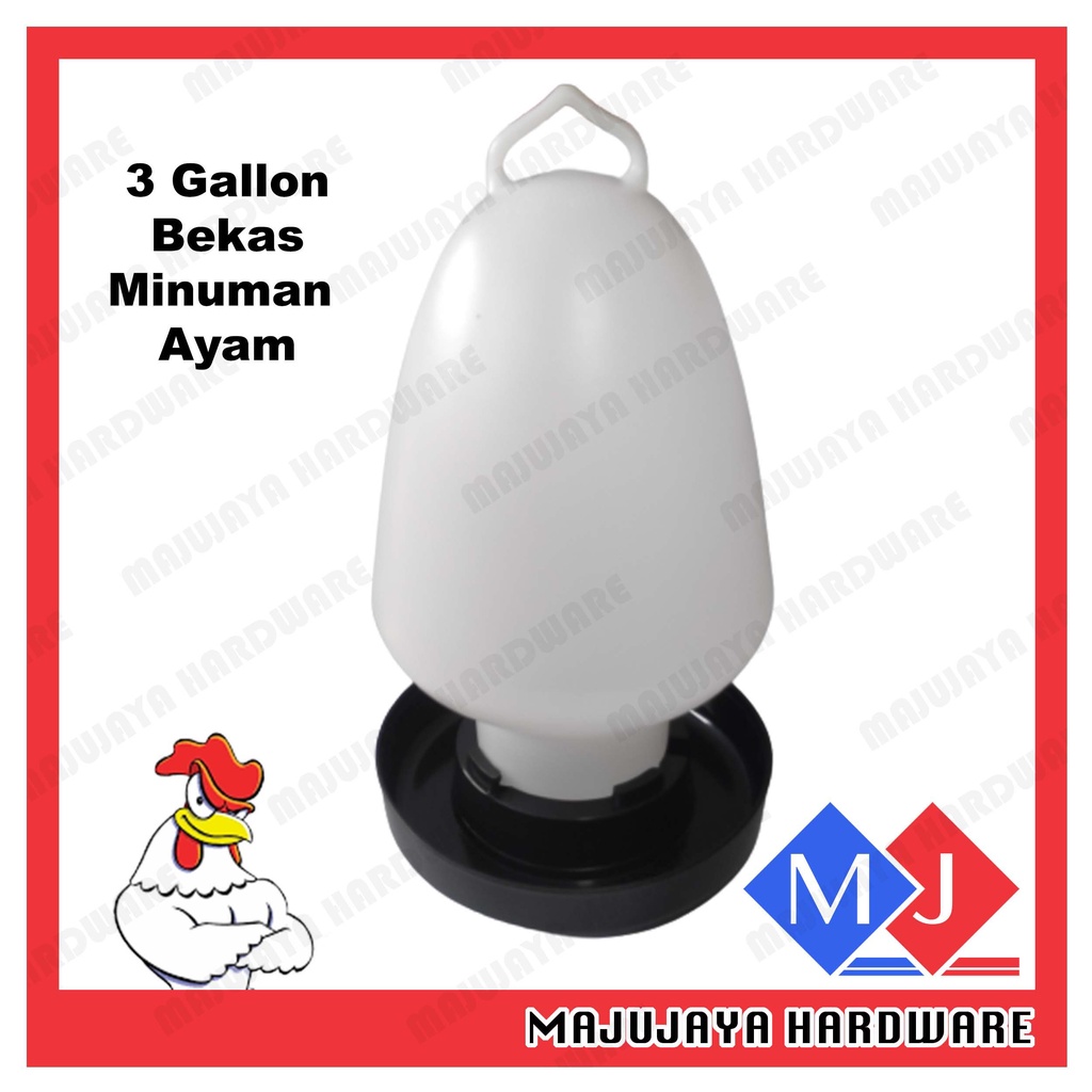 3 Gallon Chicken Drinker Bekas Minuman Ayam Tank air ayam Duck Quail ...